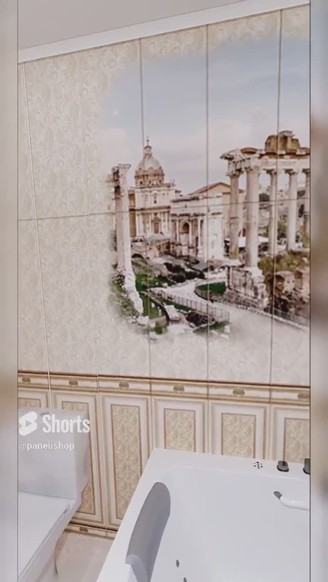 ✅ 3. Бюджетный ремонт ванной комнаты из ПВХ панелей🔆