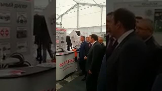 Презентация ГК Алеко министру промышленности Татарстана на выставке Интерпластика Казань