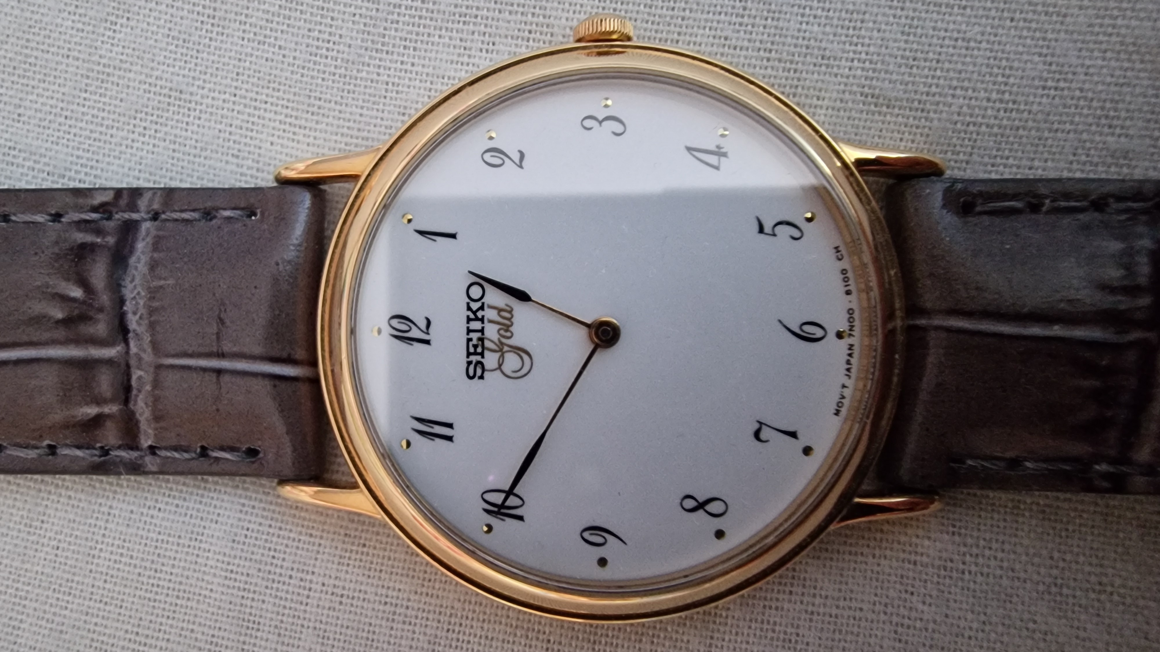 Золотые Часы Seiko Gold 7N00-S007 18k