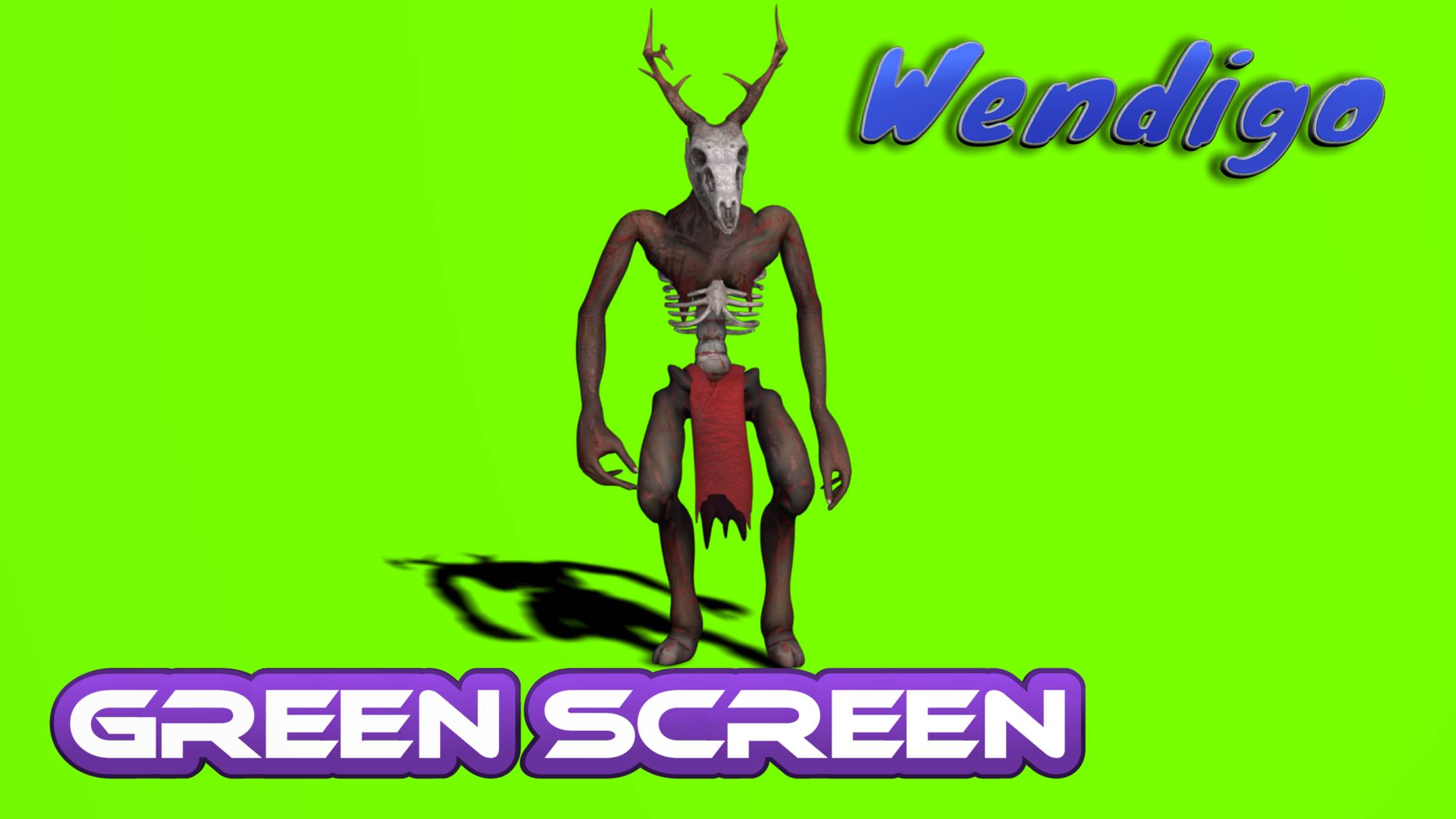 Green Screen - Wendigo (Мифологическое существо)