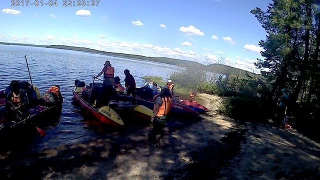 Река Чирка - приплыли на стоянку