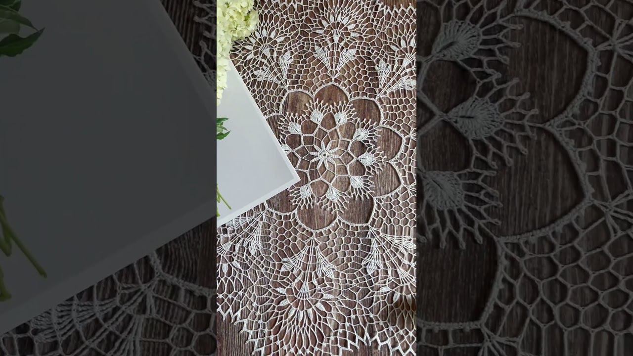 Нежный ажур ✨ #вязаниекрючком #вяжунетужу #flowers