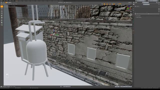 текстуры на здания в Blender 3d