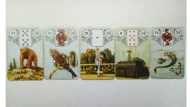 Рассматриваем разные примеры сочетаний карт ленорман.