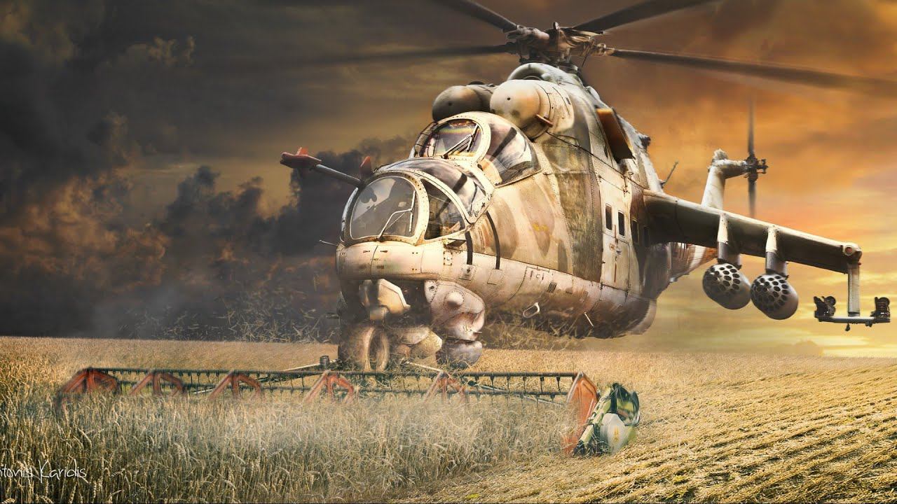 ArmStalker. Ми-24 работает по квадрату.