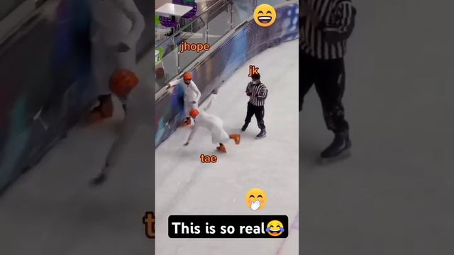 RUN BTS НА КОНЬКАХ