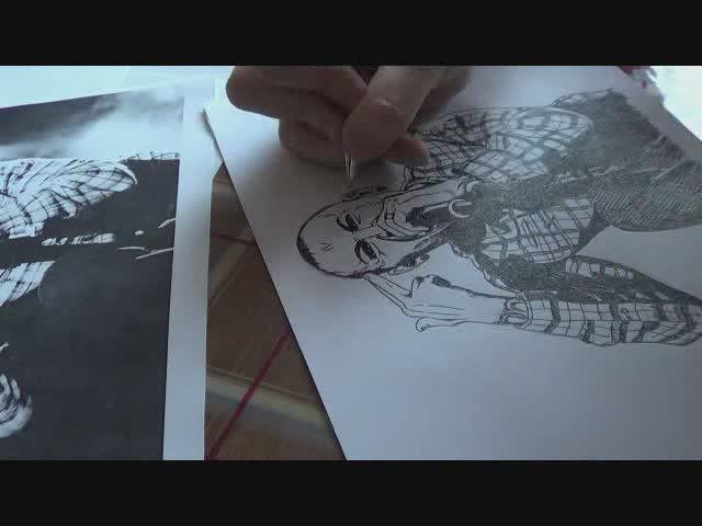 Порисуем: Честер Беннингтон (карандаш и ручка)