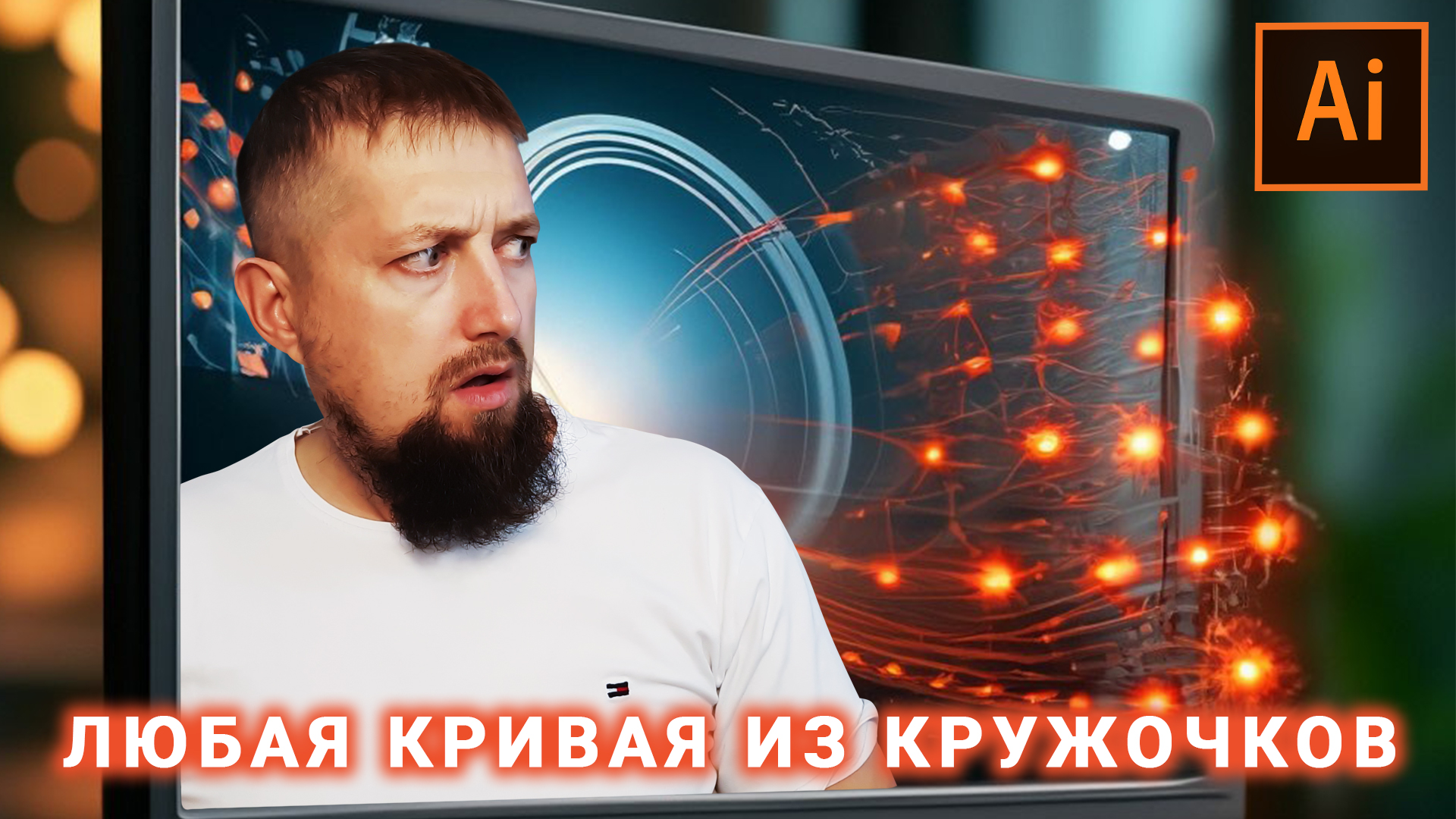 Как сделать пунктирную кривую из кружочков в иллюстраторе