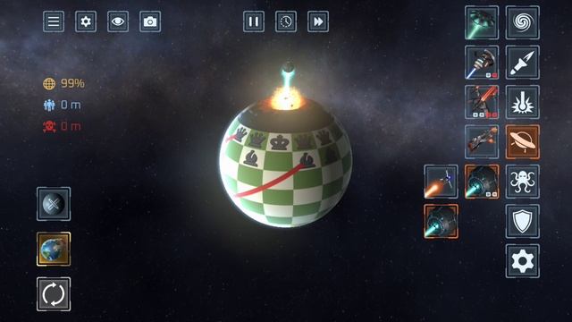 самое мощное оружие в solar smash (уничтожил планету 1 штукой!)