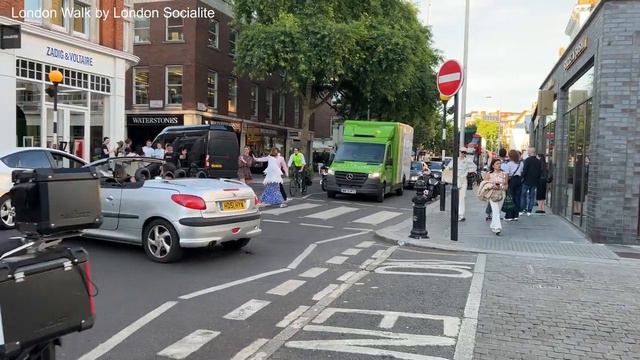 Лондонская прогулка по Челси жарким летним днем