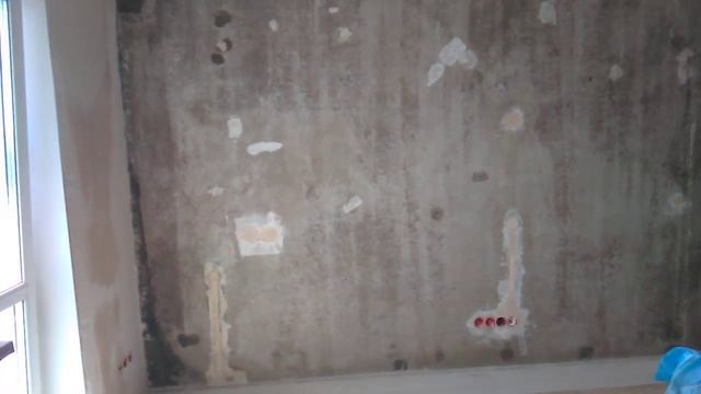 Шпаклёвка стен, наливной пол.