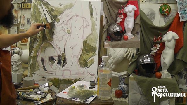 Натюрморт с гипсом. 2 часть