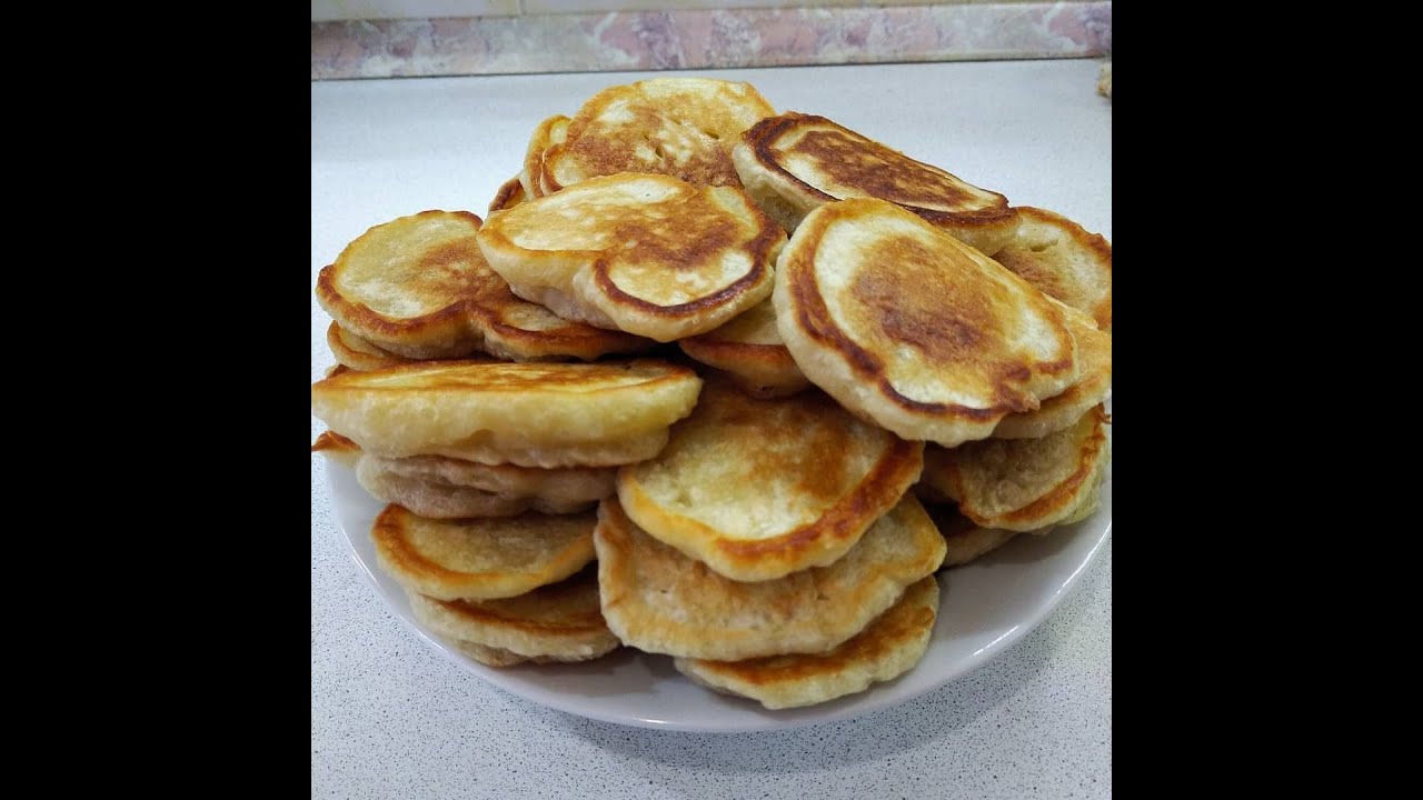 Пышные оладьи на воде без яиц.