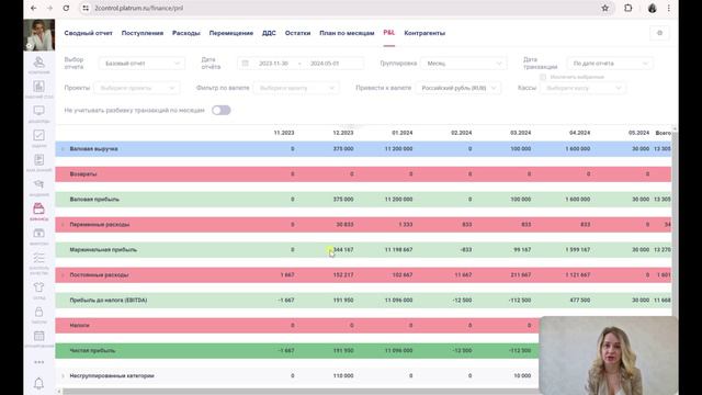 6. Финансы и Финплан в Platrum