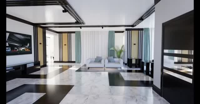 Дизайн  интерьера коттеджа1 этаж