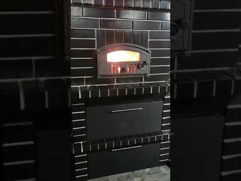 Русская печь Аристократ в закрытой беседке