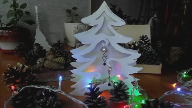 Новогодний Декор. Красивая, двойная Ёлочка.