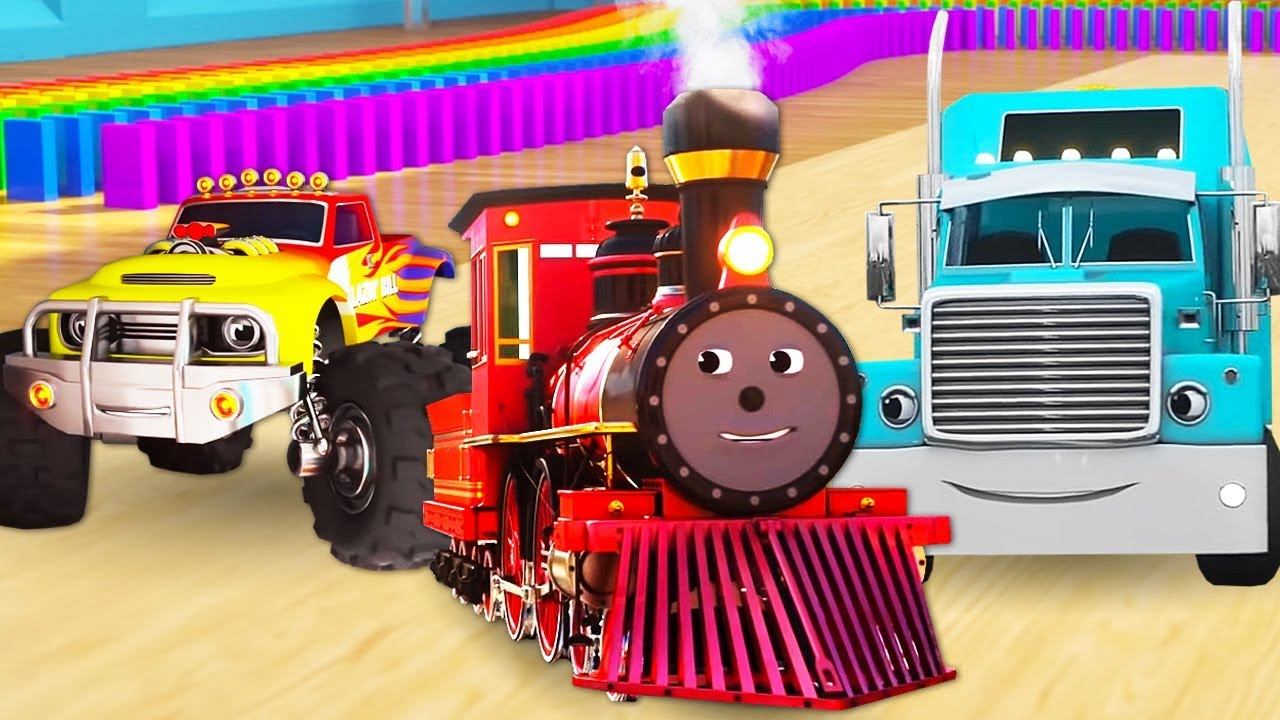 Мультики для детей про машинки и поезда. Приключения на дорогах!