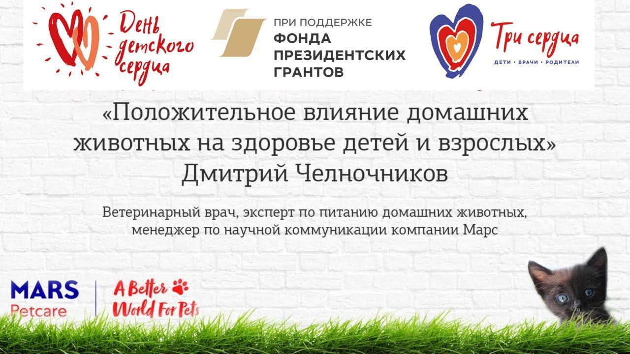 «Положительное влияние домашних животных на здоровье детей и взрослых» Дмитрий Челночников