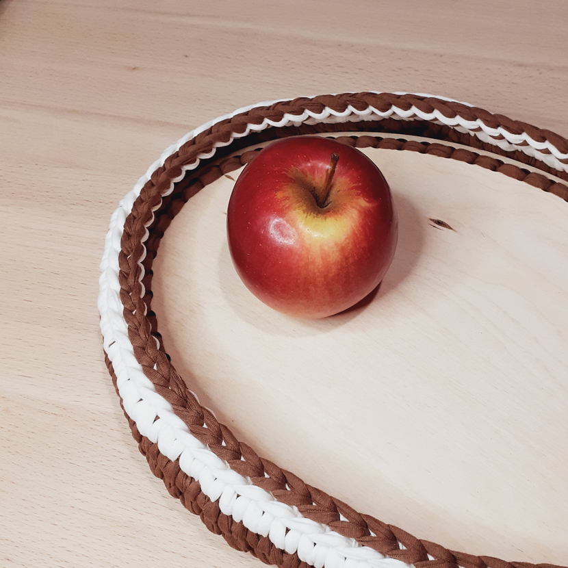 Как обвязать донышко-заготовку крючком для создания устойчивой корзинки из трикотажной пряжи