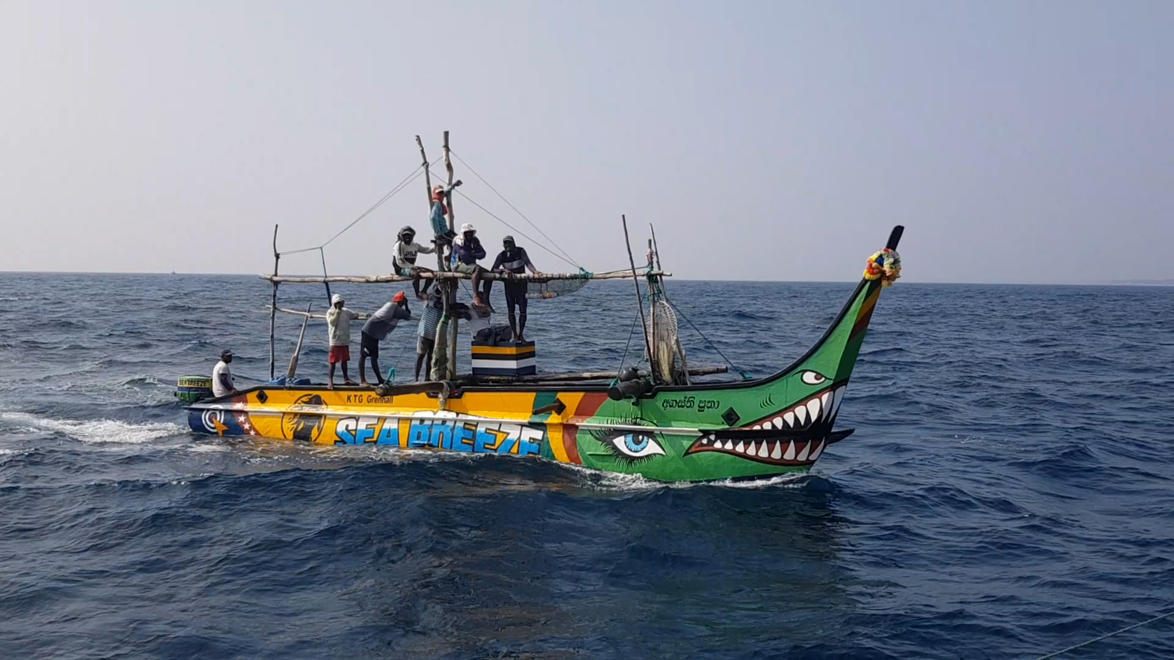 В океане с рыбаками. Шри-Ланка.