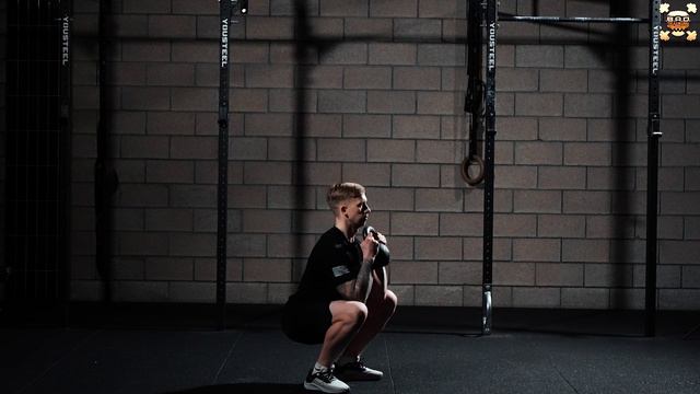 Тяга + присед с гирей