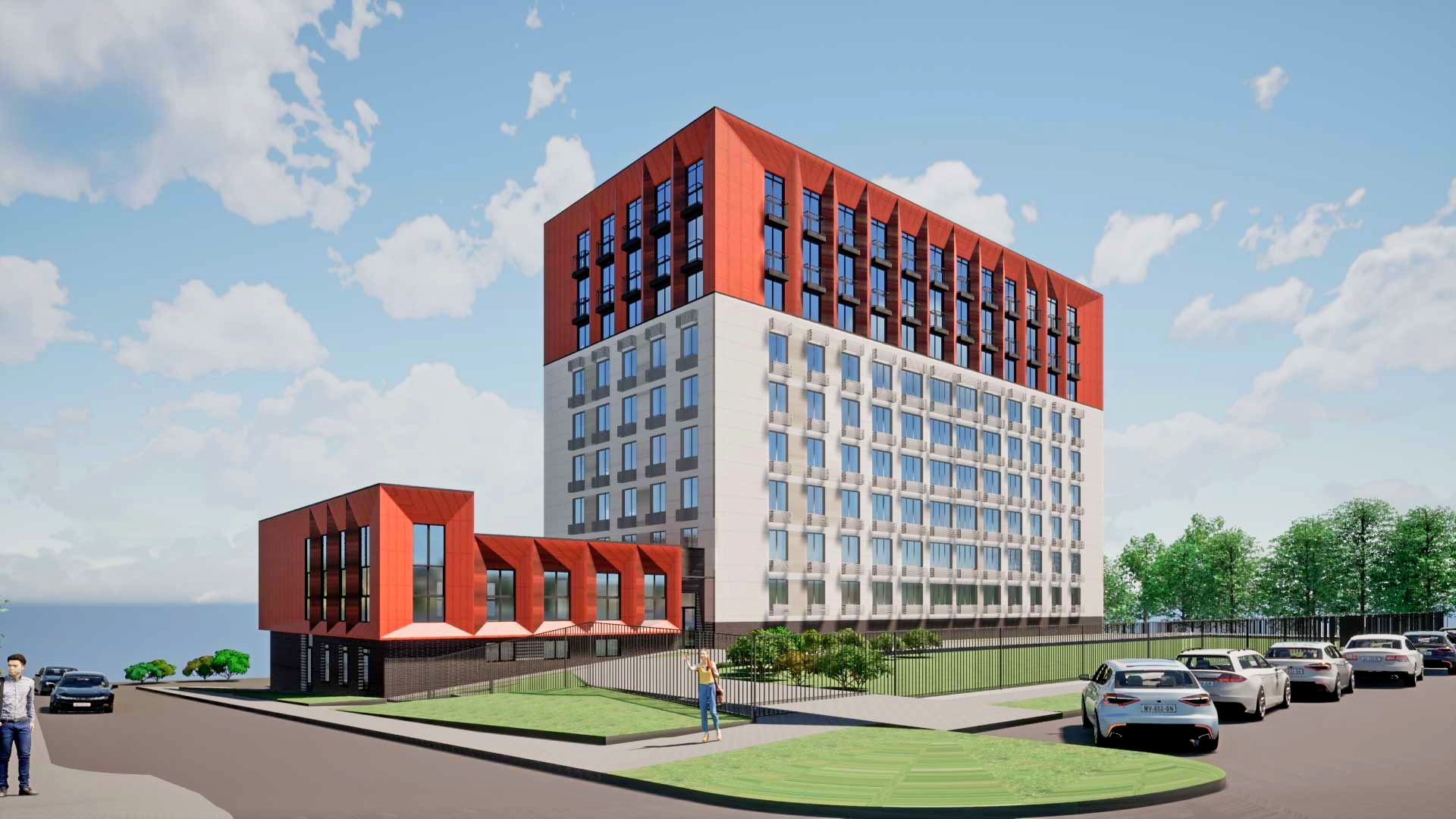 Начало строительства МКД на ул  Краснозвёздной, д.10. ООО "Три дома" || Советский р-он || Июль 2022