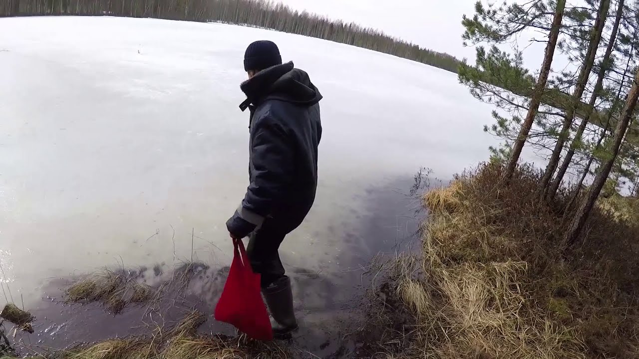 ЗИМНЯЯ РЫБАЛКА НА ЖЕРЛИЦЫ!ПОСЛЕДНИЙ ЛЁД НАС ПРОКАТИЛ!ОТКРЫЛИ СЕЗОН КОПА.