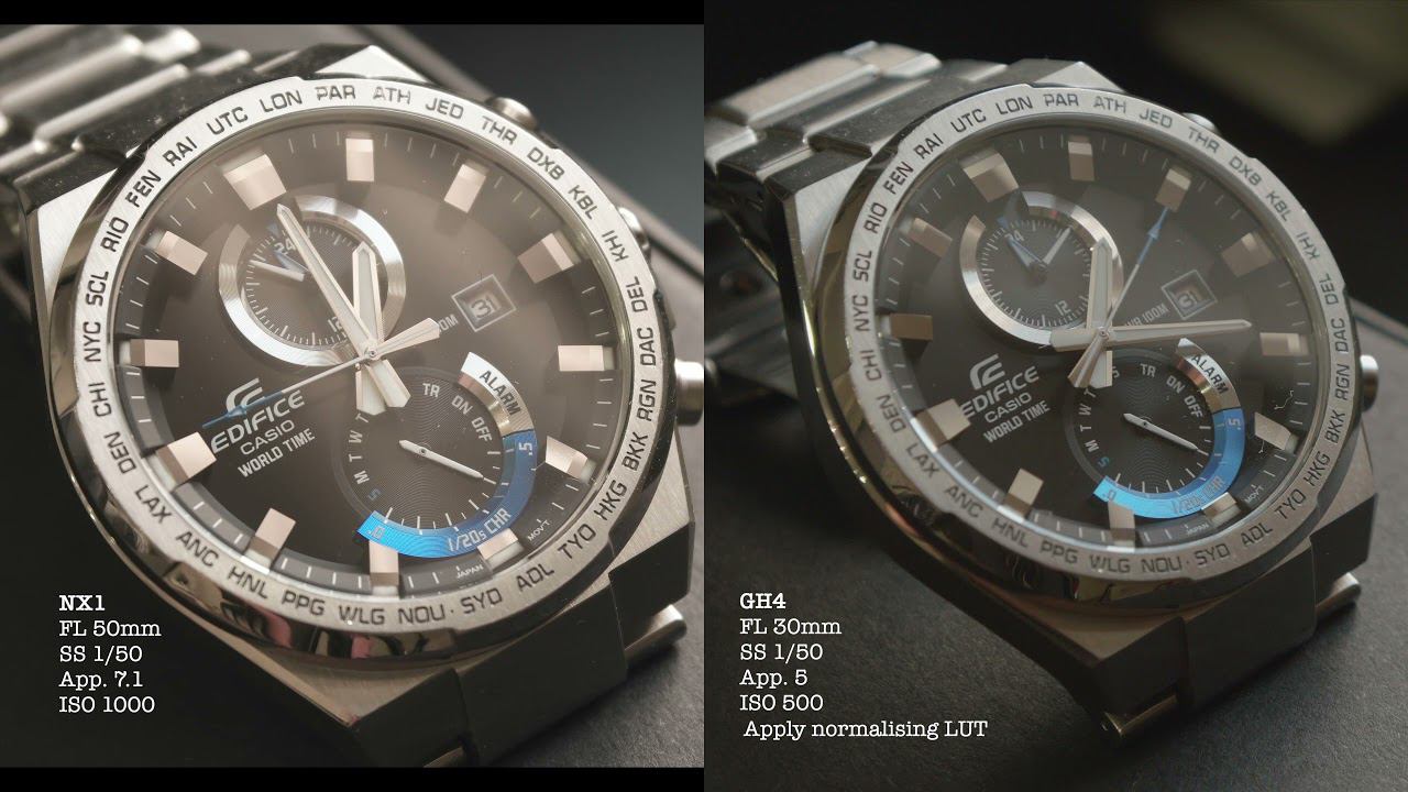 [4K] Samsung NX1 vs GH4 (V-Log L) Camera comparison, Sharpness Test