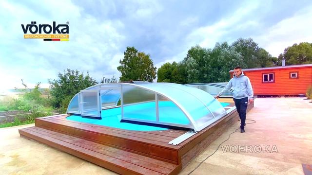 Павильон для бассейна из сотового поликарбоната модель Flair