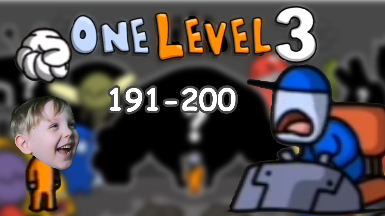 #20 Побег стикмена из тюрьмы! One Level 3! Босс Охранник! Уровни 191-200