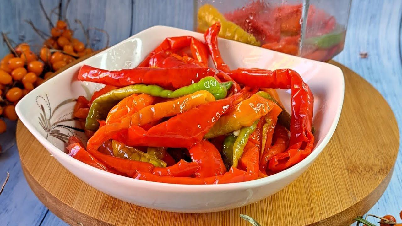 Маринованный острый перец на зиму.