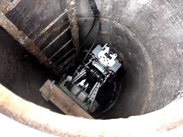 Работа в колодце с колодезным разрушителем Tric Tols