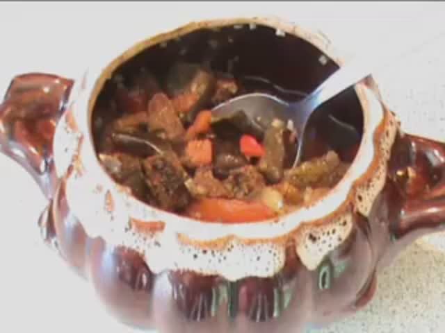 Говядина с баклажанами. Диета Дюкана.