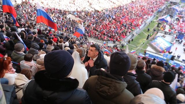 Русские люди своих не бросают. Концерт в «Лужниках», посвящённый Дню воссоединения   Крыма с Россией