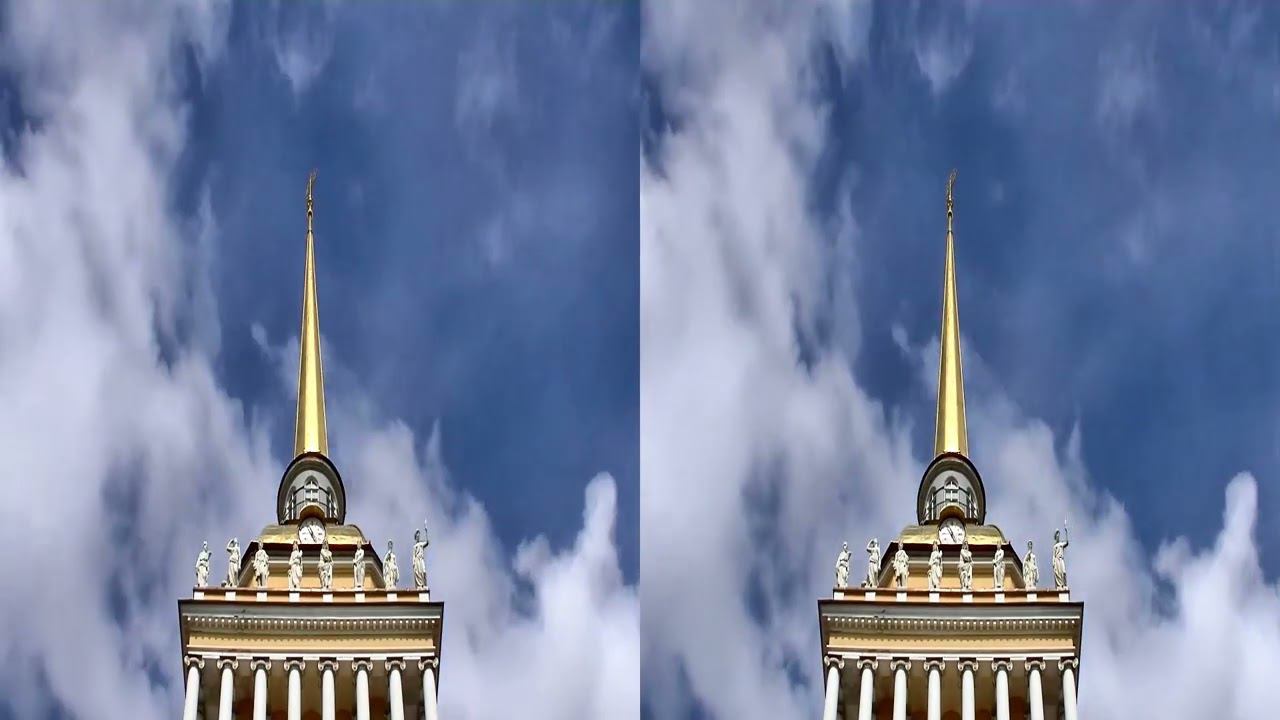 3D. Два лица одной красоты: Дневной и ночной Питер