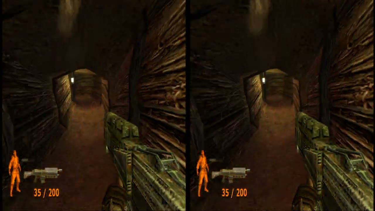 3 Прохождение World war zero через Tridef Концлагерь Без комментариев SbS горизонтальная стереопара