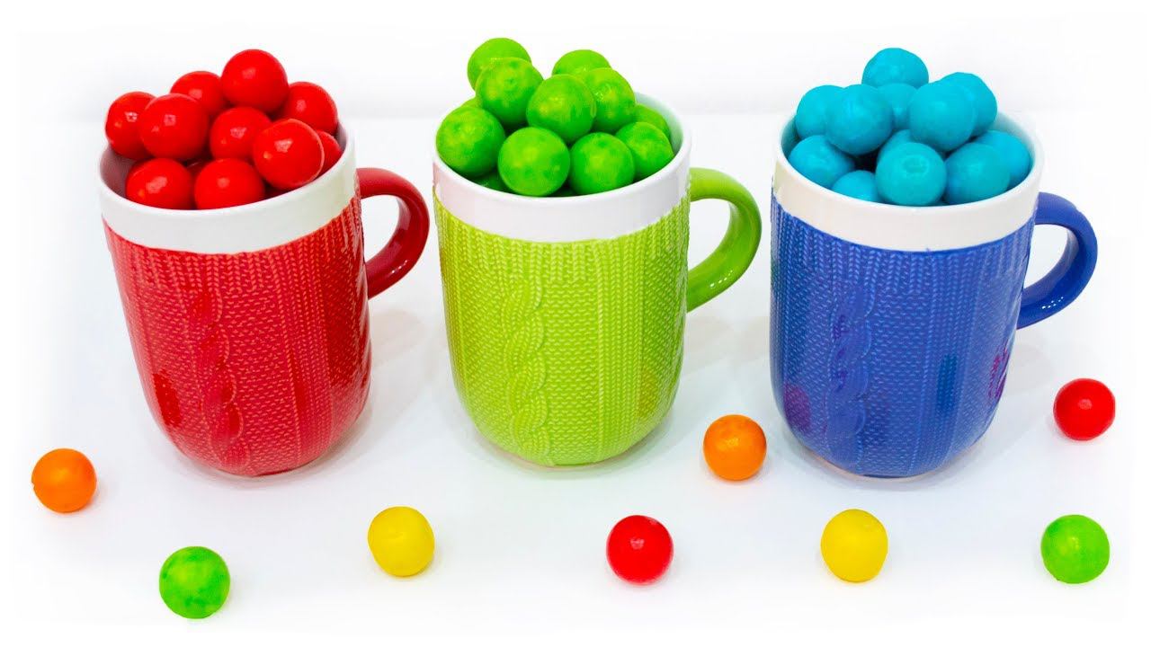 Ищем игрушки и Учим Цвета - Разноцветные Шарики с сюрпризами