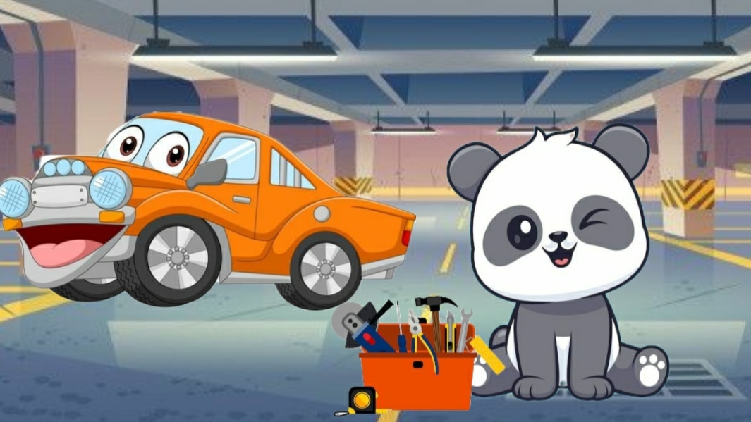 HELLO KITTY/BABY/Панди чинит машину! |•ЗАЙМИ•|