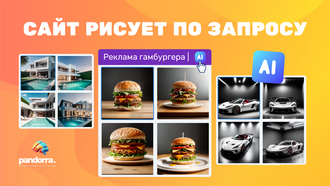 Генерация любых изображений по простым запросам прямо на сайте с помощью нейросети