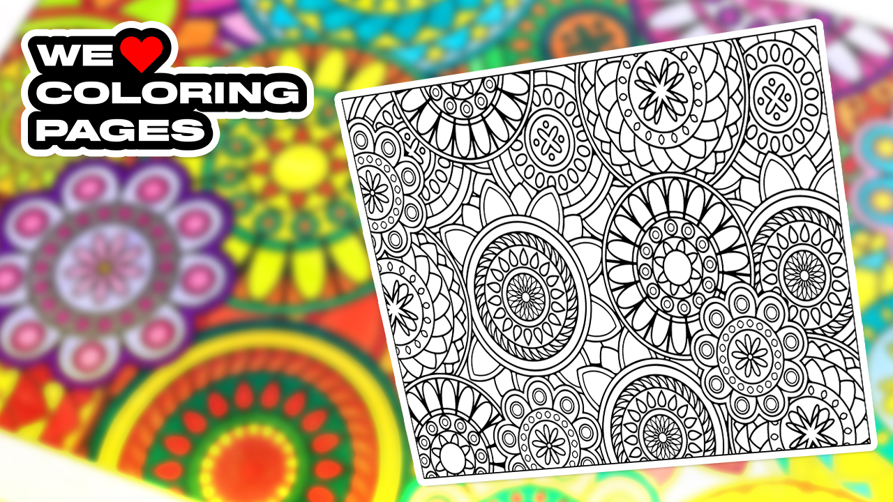 #28 Цветы Анти-Стресс Раскраска | МЫ ❤️ РАСКРАСКИ