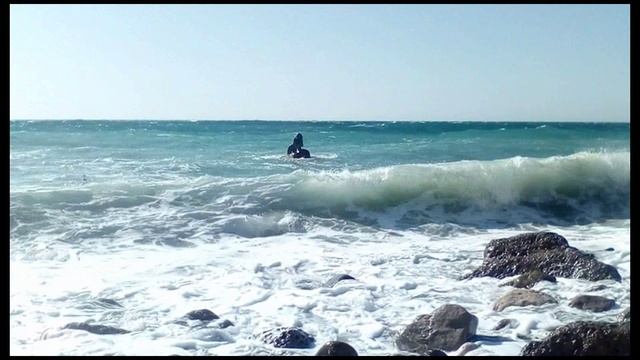 Мисхор, шторм, пляж, русалочка.