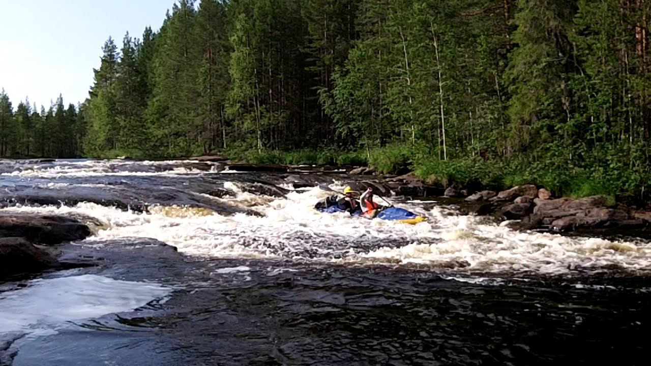 Карелия, Река Поньгома, 2013 год, порог Корней