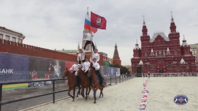 Показательные выступления "Кремлевской школы Верховой езды"