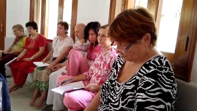 Фрагмент урока по Ведам, Путтапарти 2020