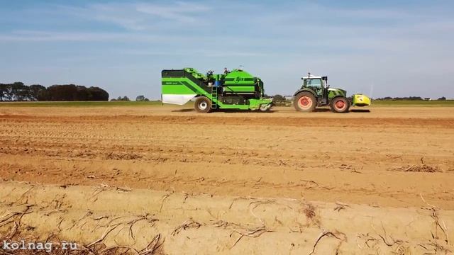 Картофельный комбайн AVR SPIRIT 9200, высокое качество очистки, бункер 8000 кг..mp4