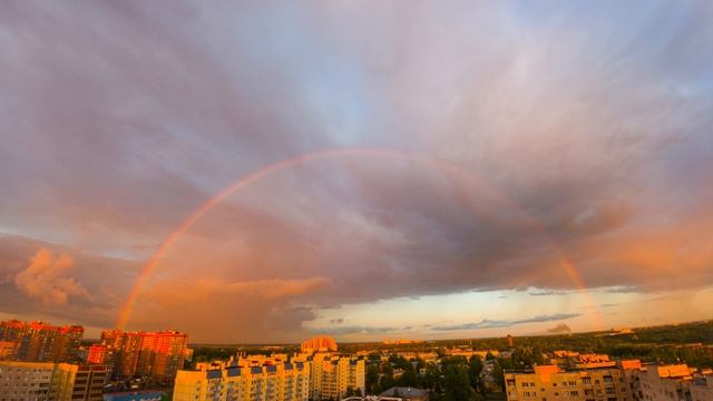 Радуга в лучах заката 2023.09.03 [4K]