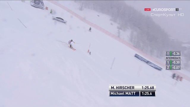 Горные лыжи. Кубок мира 2017⁄2018. Валь-д'Изер. Мужчины. Слалом. 2-я попытка 10.12.2017