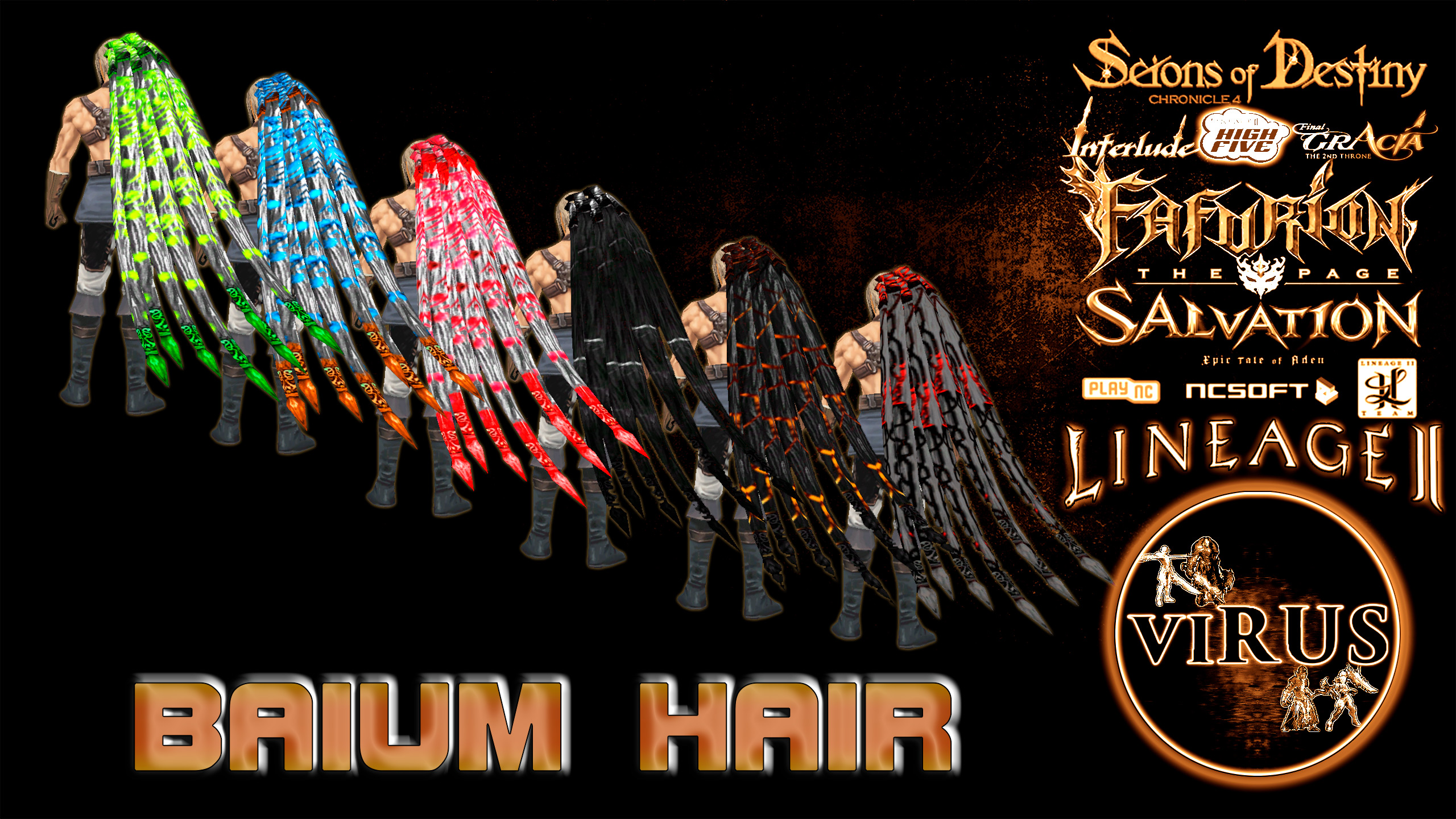 Baium's Hair Accessory Set. LINEAGE II. Any Chronicles ◄√i®uS►