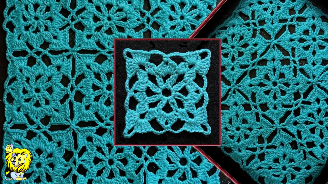 КВАДРАТНЫЙ МОТИВ КРЮЧКОМ